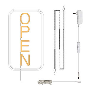 16"x 9" LED Neon Open Sign for Business, Ultra Bright Lighted Sign Open, Electric Light up Sign for Stores, Restaurants Offices Retail Shops Window Storefronts