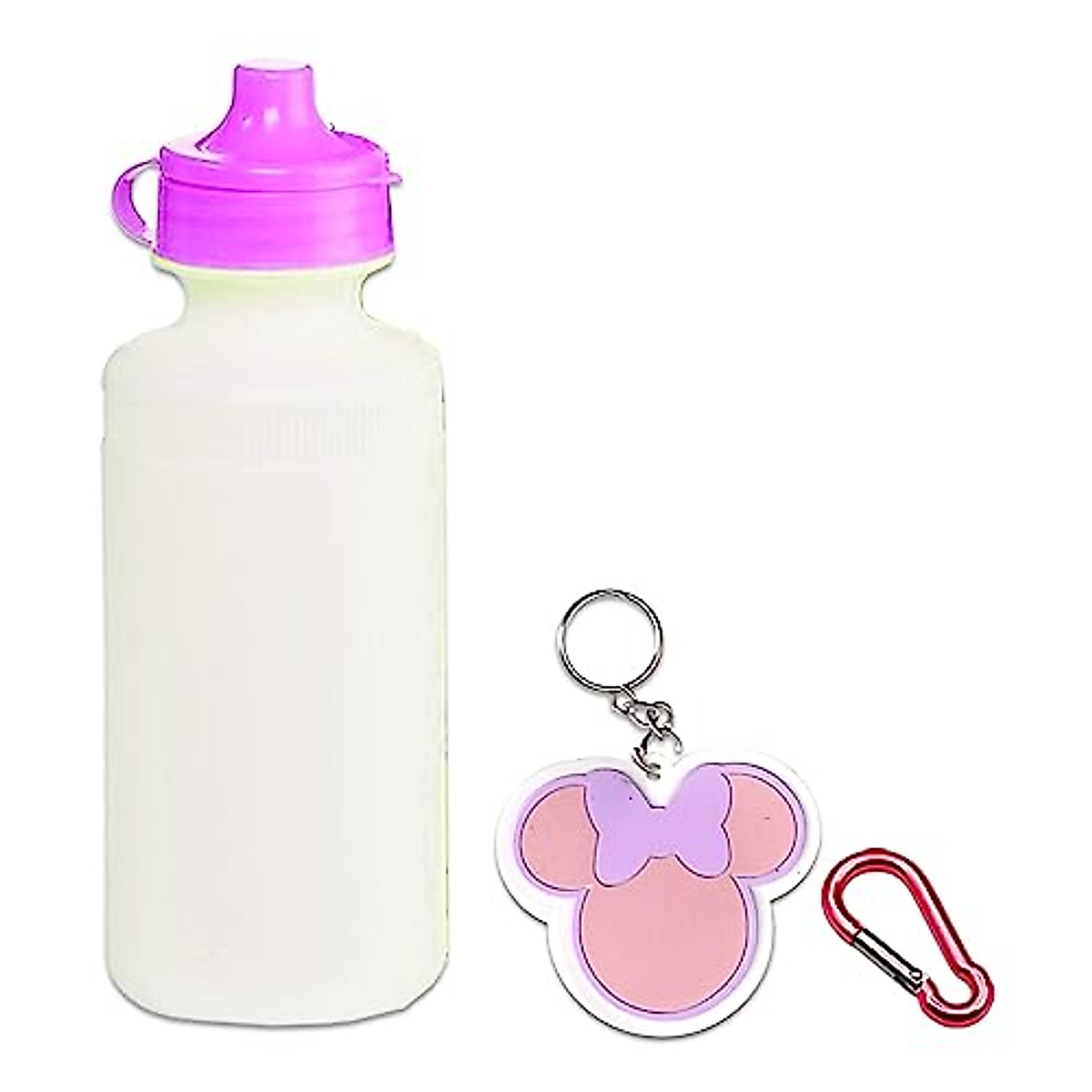 Disney Minnie Mouse Backpack For Girls, Kids ~ 5 Pc Bundle With 16" Minnie School Bag, Water Bottle And Stickers | Minnie Mouse School Supplies.
