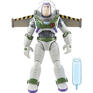 Disney and Pixar Lightyear 12-in Action Figure with Vapor Effect & Sounds, Buzz Lightyear Jetpack Liftoff Toy