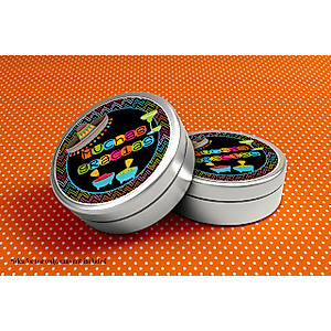 Chip, Dip, and Sip Fiesta Thank You Sticker Labels, 40 2" Party Circle Stickers by AmandaCreation, Great for Party Favors, Envelope Seals & Goodie Bags