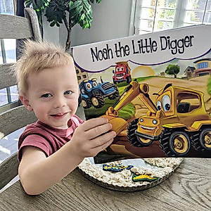 Personalized Story Book by Dinkleboo - The Little Digger Story - Teaches Your Child About Teamwork - for Children Aged 0 to 8 Years Old - Soft Cover - Smooth, Glossy Finish (8"x 8")