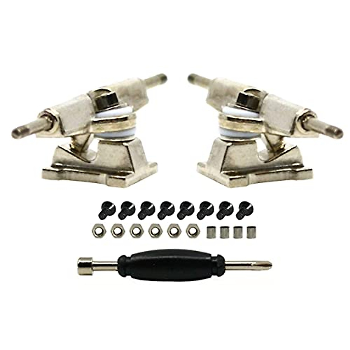 Teak Tuning 32mm Pro Fingerboard Complete - Fully Assembled with Pro Level Components - Pro Shaped Wooden Deck (32x97mm), UltraSpin Bearing Wheels, Prodigy Gen2 Trucks - The Crimson Classic