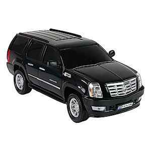 Liberty Imports R/C General Motors Escalade 1:24 Scale Toy Replica Vehicle - Officially Licensed Cadillac Remote Control SUV with 2.4G Full-Function Technology, Working Lights (Black)