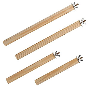 Mipcase Pet Birds Standing Bar 4PCS Parrot Standing Bird Perch Bird perches Parrot Perch Sticks Sturdy Bird Parrot Standing Sticks