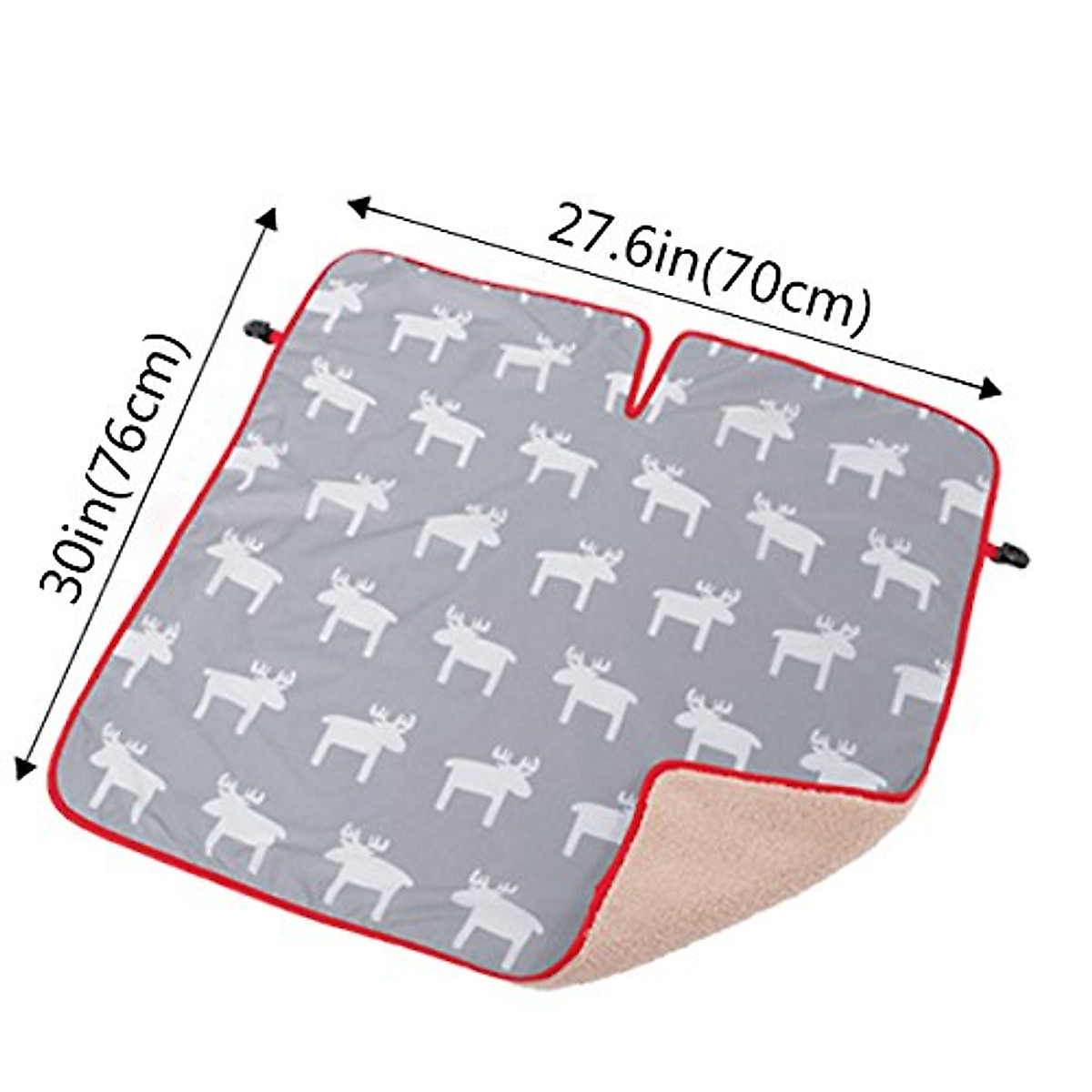 WINGOFFLY Baby Stroller Pram Carrier Windproof Warm Blanket Baby Car Seat Cover with Clip (Green)