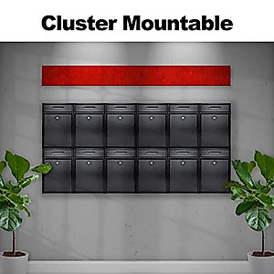 Mail Boss 7420 High Security Steel Locking Wall Mounted Mailbox - Office Drop Box - Comment Box - Letter Box - Deposit Box, Alpine White