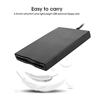 Vbestlife1 3.5-Inch Ultra-Thin Portable Floppy Drive, External Floppy Drive Disk,Computer Accessory,Diskette Drive Compatible with USB 1.1/2.0/3.0,for Win 10/7 / Vista/Win 8 / XP