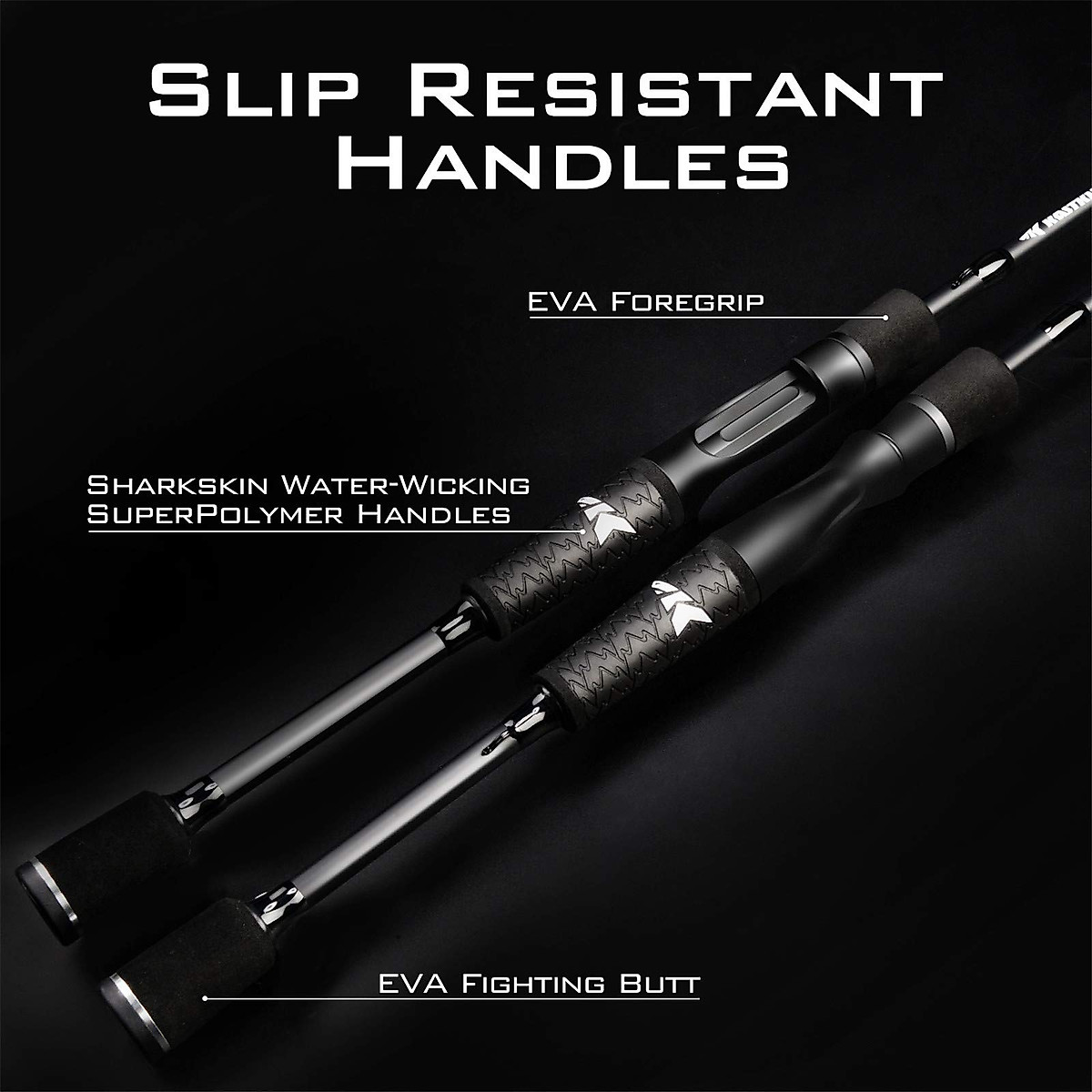 KastKing Crixus Fishing Rods, Casting Rod 6ft 6in-Medium Heavy - Fast-2pcs