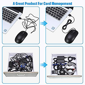 3 Rolls Fastening Tape Cable Ties Reusable Fastening Nylon Tape 1 Inch 1/2 Inch 3/4 Inch Double Side Hook Roll Hook and Loop Straps Wires Cords Management Wire Organizer Straps (30 Yard, Black)