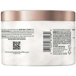 L'Oreal Paris EverPure Sulfate Free Simply Clean Elastic Fiber Masque, Hydrating 5 Minute Deep Conditioning Hair Mask for Dry Damaged Hair, 12 Fl Oz