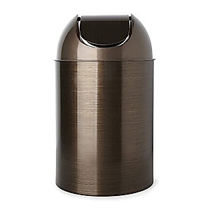 Umbra Mezzo Swing-Top Waste Can, 2.5-Gallon (10 L), Bronze