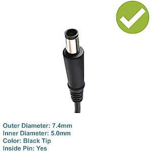 UpBright 19.5V 3.34A AC/DC Adapter Compatible with Dell 65W Latitude E5440 E5470 7480 E6540 E7440 E7450 E7250 E6440 E6430 7490 7290 5490 5590 5290 Inspiron 15R 5537 17R 5720 N7110 Power Supply Charger