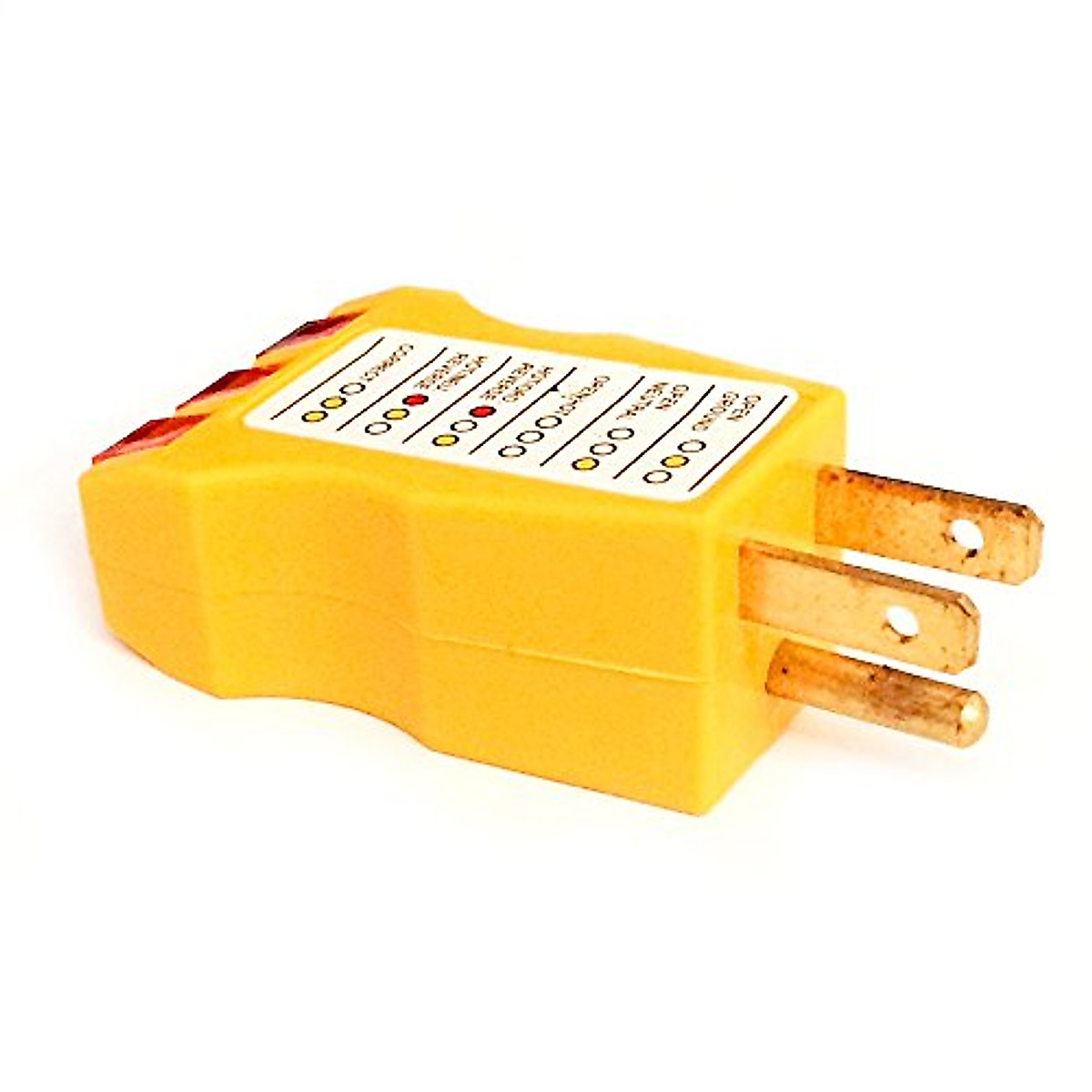 1 Electrical Receptacle Tester AC Outlet Plug 3 Prong Circuit Analyzer GND Open