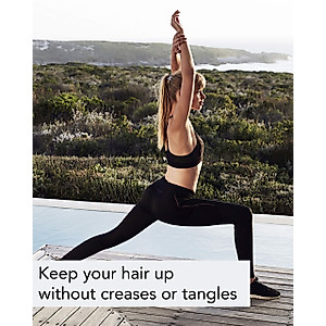 SUPERLUXE 8pcs Clear Spiral Hair Ties - Painlessly keep your hair up with no crease, damage, or tangles transparent ponytail holder hair bands - small coil elastic hair accessory for all hair types