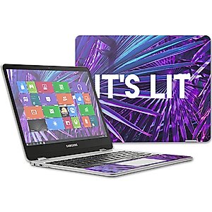 MightySkins Skin Compatible with Samsung Chromebook Plus 12.3"(2017 - Its Lit | Protective, Durable, and Unique Vinyl Decal wrap Cover | Easy to Apply, Remove, and Change Styles | Made in The USA