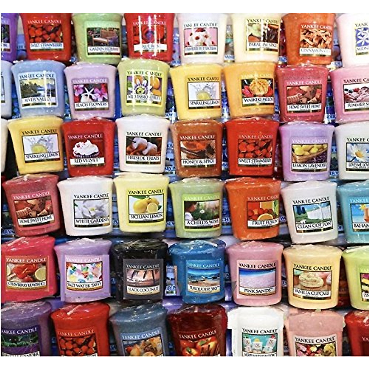Yankee Candle Votives - Grab Bag of 10 Assorted Yankee Candle Votive Candles (10 Ct Fruit Fragrances Mixed)