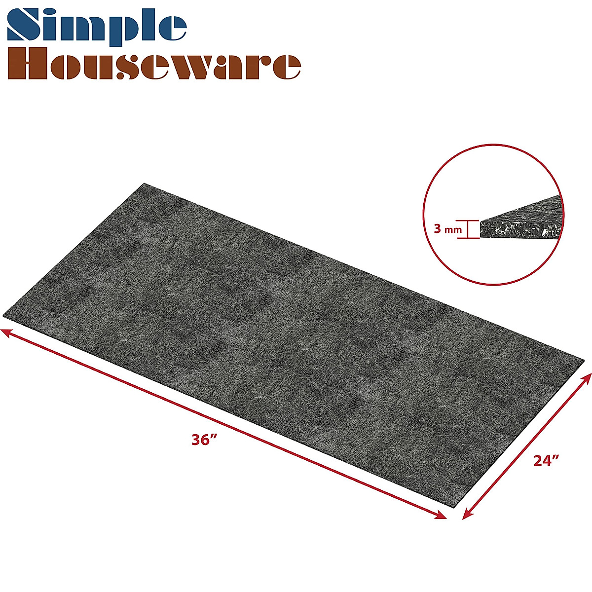 SimpleHouseware Under The Sink Mat