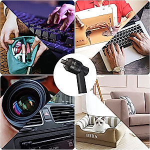 Keyboard Cleaner Powerful Rechargeable Mini Vacuum Cleaner, Cordless Portable Vacuum-Cleaner Tool for Cleaning Dust, Hairs, Crumbs, Scraps for Laptop, Piano, Computer, Car, Makeup Bag, Pet House