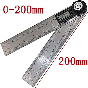 Display Angle Ruler Stainless Steel Electronic Angle Ruler Multifunctional 360 Degree Woodworking Construction Repair