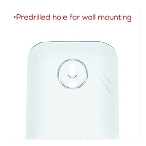 deflecto 77501 DocuHolder for Countertop or Wall Mount Use, 4 1/4w x 3 1/4d x 7 3/4h, Clear