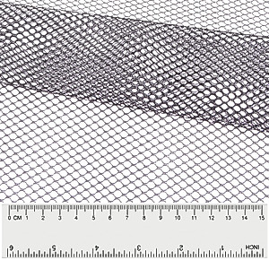 Pllieay 29.5 X 59 Inch Black Mesh Fabric Slightly Stretchy for Backpack Pocket and Straps, Netting Clothes, Netting Bag Shopping Bag