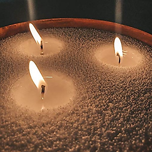 Foton Pearled Candle 18oz White Unscented Scent-Free All-Natural Candle Powder with Wicks