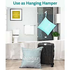 Quatish Travel laundry bags, 2 Pack Laundry Bag Travel, Portable Wet Bag Dirty Clothes Travel Bag, Washable and Small Laundry Bag with Handles, Travel Size Toiletries for Gym, Camping