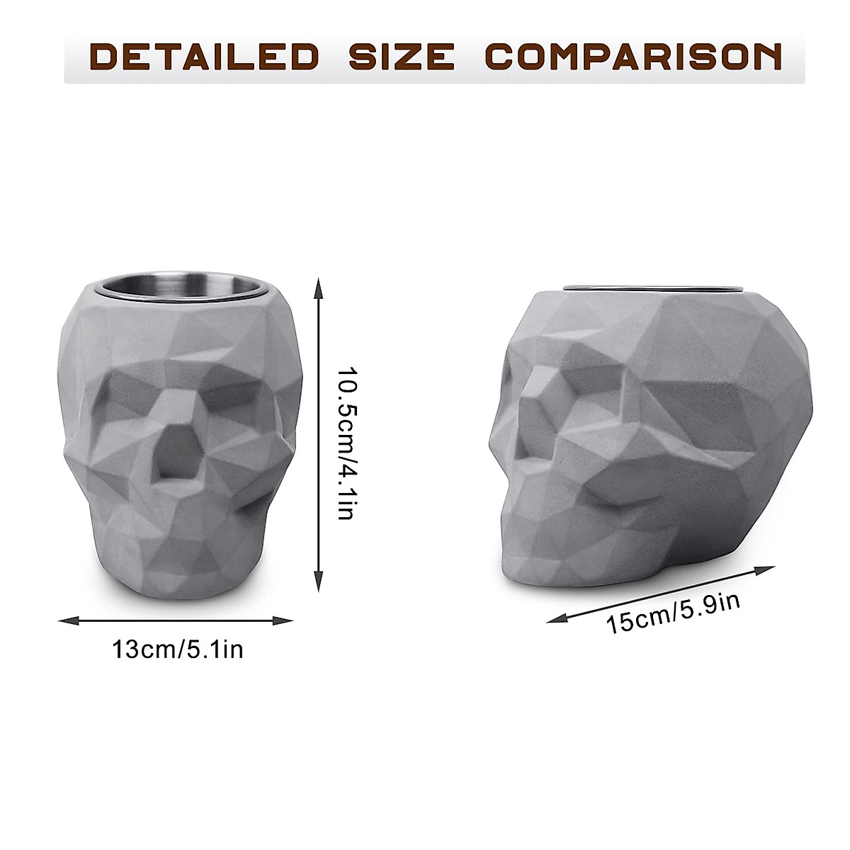 BRIAN & DANY Tabletop Fire Pit, Portable Mini Fireplace for Indoor and Outdoor Use