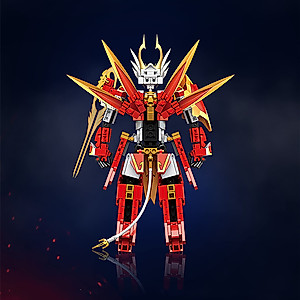 Xering 2023 Model Bionic Mecha Warrior Bionic Mask Warrior Bionic Character Puzzle Assembly Brick Compatible Toy Building Kit (No Color Box) (4)