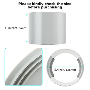 2-PACK Air Conditioner Exhaust Hose Coupler 5 Inch, Supports Clockwise and Counter-Clockwise Thread Hose Connector, Portable AC Coupler