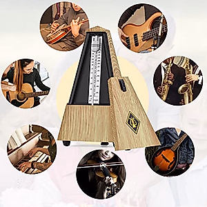 Donner Mechanical Metronome for Piano Guitar Drum Violin Saxophone Musician, Track Beat and Tempo, Loud Sound, Steel Movement, DPM-1