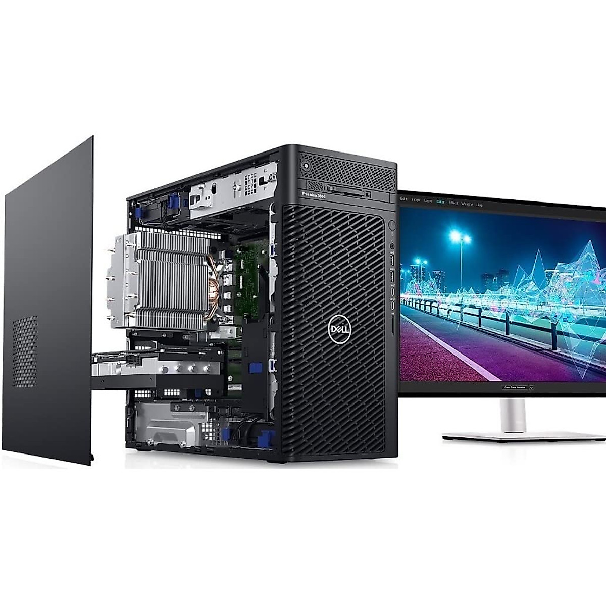 Dell Precision 3000 3660 Workstation - Intel Core i7 Dodeca-core (12 Core) i7-12700 12th Gen 2.10 GHz - 16 GB DDR5 SDRAM RAM - 512 GB SSD - Tower - Black