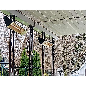 Fostoria TPI Corporation, OCH-46-120V-CE, OCH Quartz Tube Electric Indoor/Outdoor Infrared Heater, 48in lg., Steel, 120 Volts, 1500-Watts, Includes Cord and Plug, Powder Coated Brown,46" x 6" x 6.5"