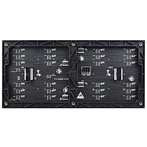 RGB Full-Color LED Matrix Panel Pitch 4mm Pixels 64×32 with 2048 Individual RGB LEDs Adjustable Brightness for use with Raspberry Pi etc @XYGStudy (RGB-Matrix-P4-64x32)