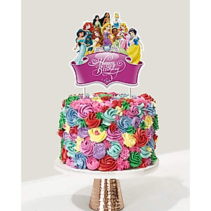 1 Pcs Priness Cake Topper Birthday Decorations for Princess Set Birthday Party Supplies Decor