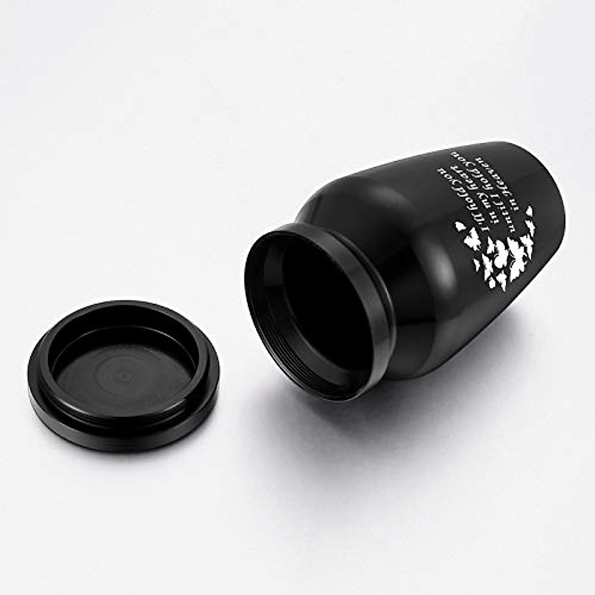 Dletay Small Urn for Human Ashes Small Keepsake Urn Mini Cremation Urns for Ashes Aluminium Memorial Ashes Holder-I'll Hold You in My Heart Until I Hold You in Heaven