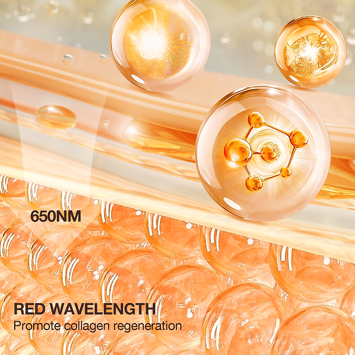 NEWKEY Red Light Therapy Mask for Face Wrinkles, 7 LED Light Therapy Facial Skin Care Mask,At-Home Photon Skin Care Beauty Mask for Anti-Ageing