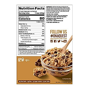 Quest Nutrition Mini Protein Bars Bundle, Chocolate Chip Cookie Dough and Cookies & Cream, High Protein, Low Carb, Keto Friendly, 14 Count Each