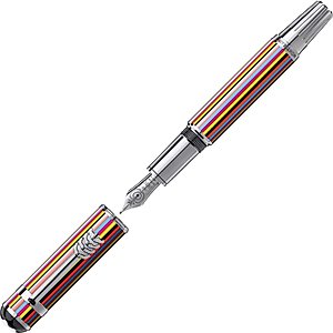 Montblanc Great Characters The Beatles Special Edition Lacquer and Metal Multi-Color Fountain Pen 116256