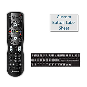 Inteset 4-in-1 Universal Backlit IR Learning Remote for use with Apple TV, Xbox Series X/S, Roku, Media Center/Kodi, Nvidia Shield, Most Streamers & Other A/V Devices