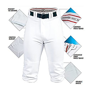 Rawlings Boys Pocket Baseball-pants, Grey, Large US, YP150K