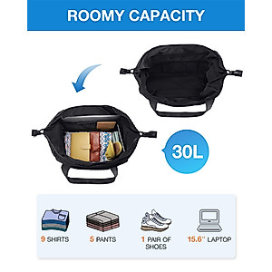 BAGSMART Large Gym Bag with Yoga Mat Buckle, Weekender Overnight Bag for Women, Travel Duffle Bag for Travel Essentials, Carry On Tote Bag Hospital Bag for Labor and Delivery