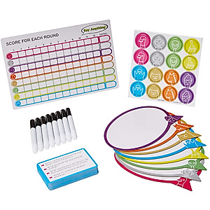Mattel Say Anything Board Game for Teens, Adults & Parties with Question Cards, Dry Erase Scoreboard & More, 4 to 8 Players Ages 13 Years & Older