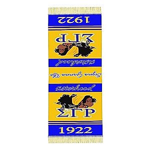 Beyli Sigma Gamma Rho Scarf Winter Warm Long Scarf Sister Gift Soft Tassel Scarf 77.6" * 28.3" Tassel 4"