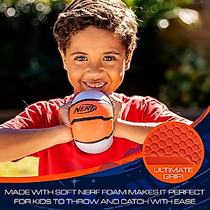 Nerf Mini Foam Sports Ball Set - Foam Football, Soccer Ball + Basketball Set Soft Foam Sports Set for Kids - Multicolor