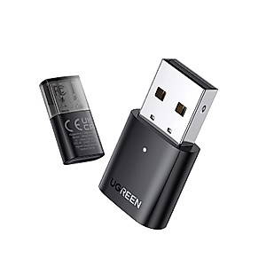UGREEN USB Bluetooth Dongle for PC - 5.0 Adapter, Driver-Free for Windows 11/10/8.1, Compatible with Desktop, Laptop, Bluetooth Mouse/Keyboard, Headsets, Speakers