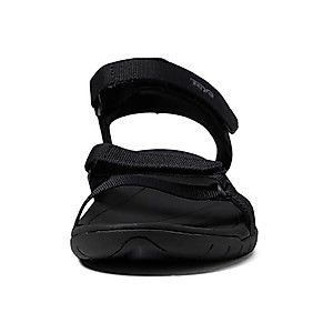 Teva Women's Hurricane Drift Sandal, Black/Black, 7