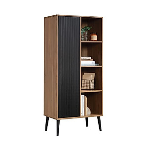 Sauder Ambleside Engineered Wood/Metal Storage Cabinet in Serene Walnut