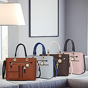 MKF Collection Satchel Bag for Women’s Crossbody Tote Handbag Top-Handle Purse