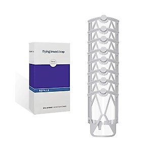 8 Pack Flying Insect Trap Refill Cartridges Compatible with Zevo M364 and Max Vevo Bug Killer Plug-in Light Starter Kit Device